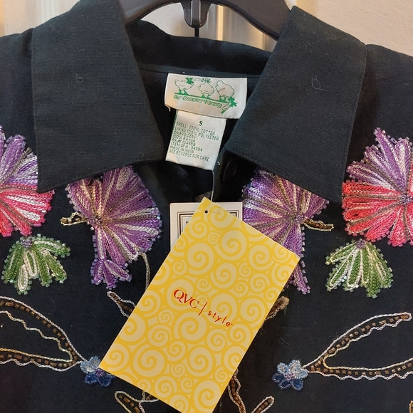 Quacker Factory | Jackets & Coats | Quacker Factory Embroidered Beaded ...